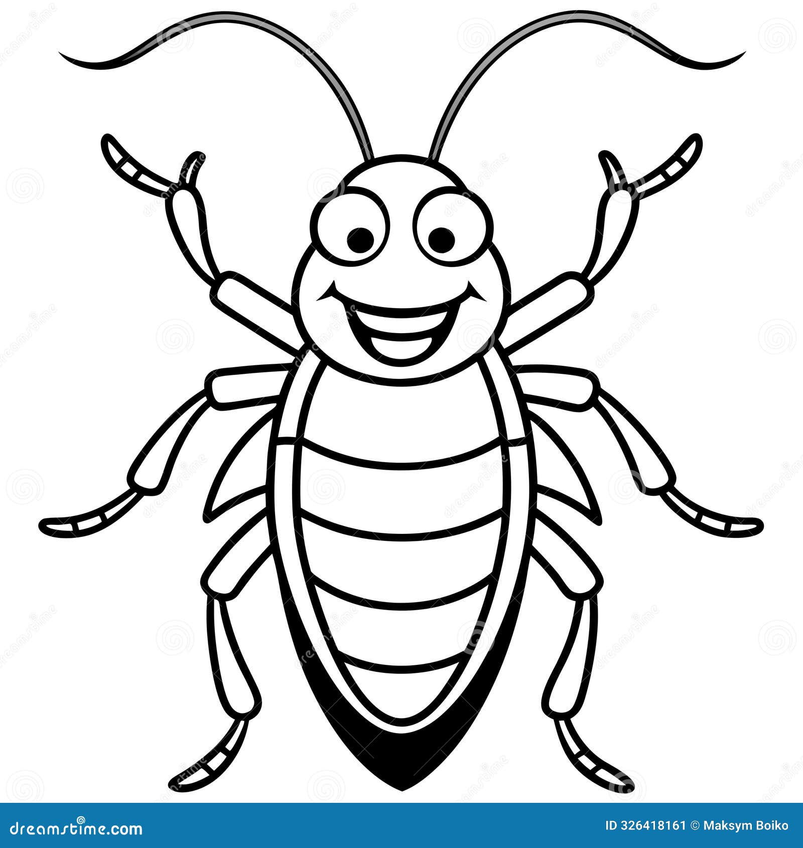 Corn Earworm Worm Reading Icon Vector Stock Vector - Illustration of ...