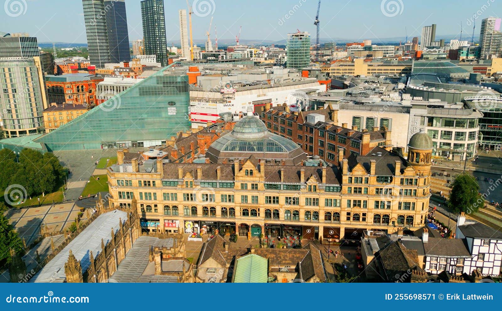 Corn Exchange Manchester from Above - MANCHESTER, UK - AUGUST 15, 2022 ...