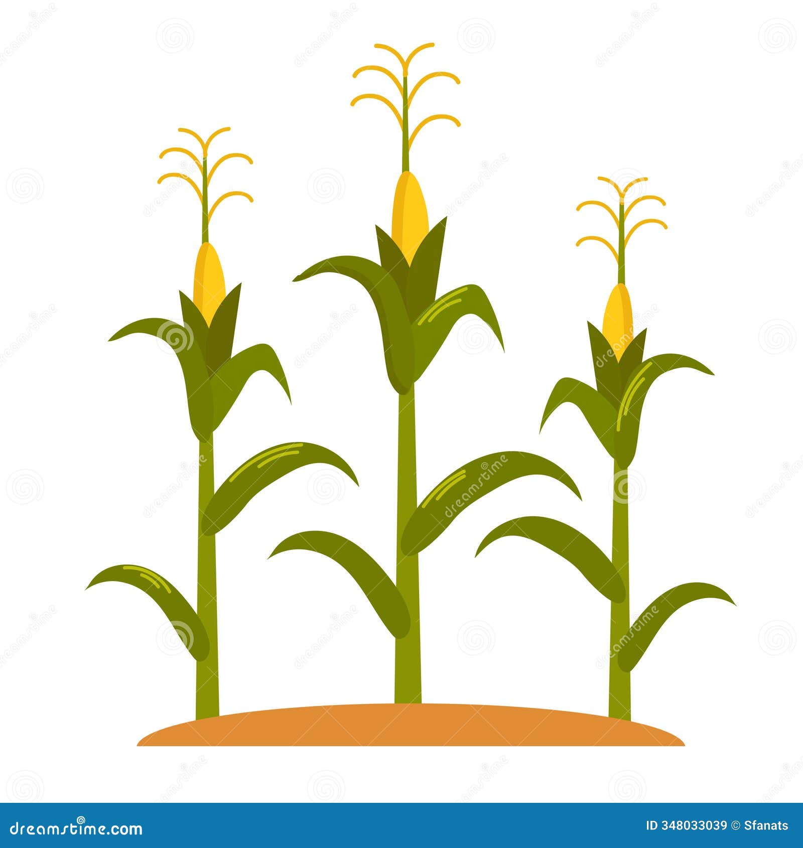 Corn Field Icon Clipart Logtotype Isolated Vector Illustration Stock ...