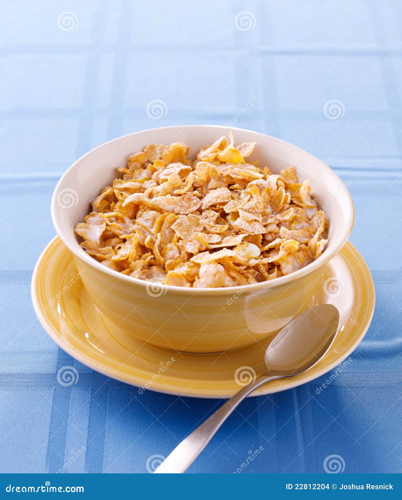 Corn Flake Cereal with Copyspace Composition. Stock Photo - Image of ...