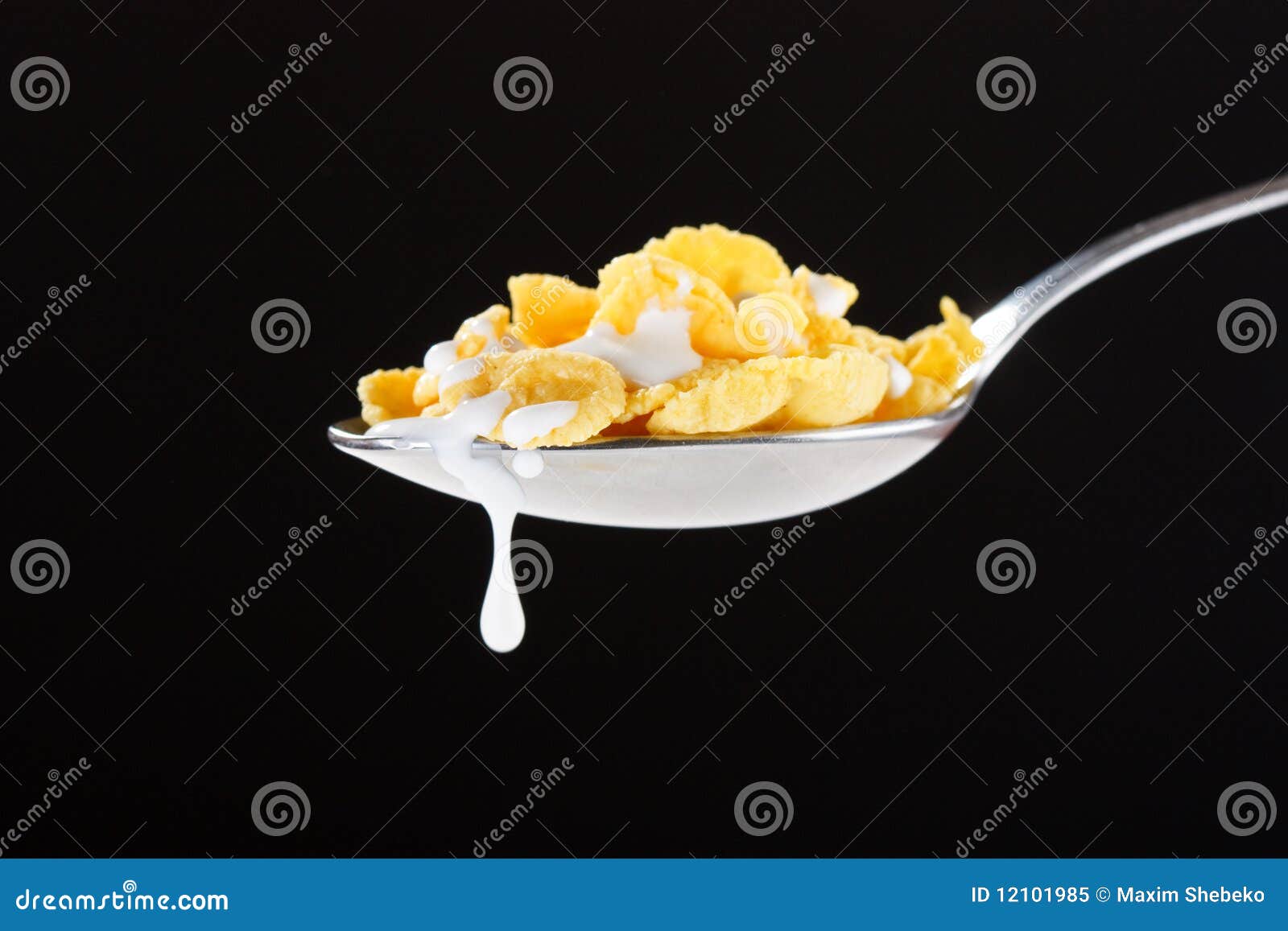 Corn flakes stock image. Image of nutrition, drop, healthy - 12101985