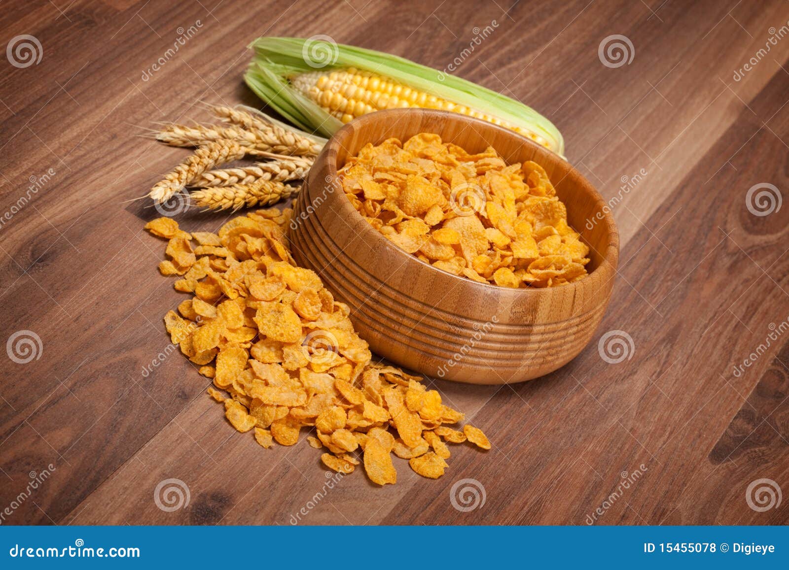 Corn flakes stock photo. Image of nutrition, closeup - 15455078