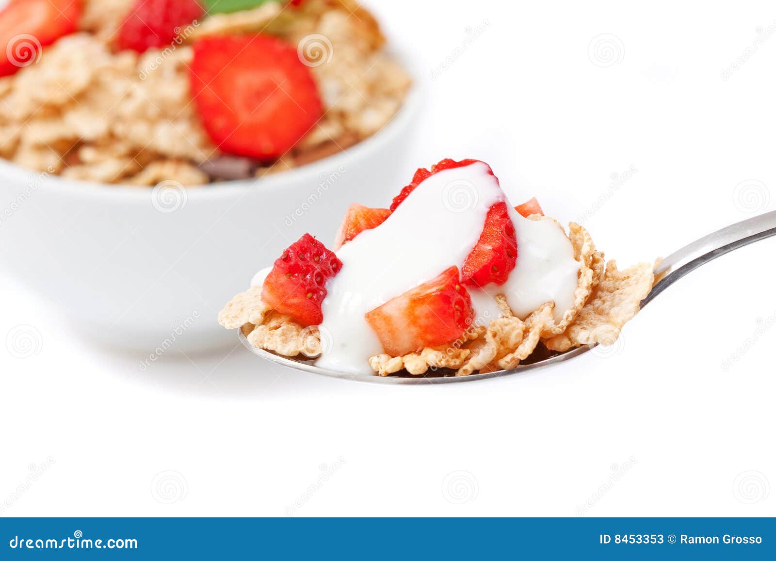 Corn Flakes And Texture, For Morning Breakfast Stock Image ...