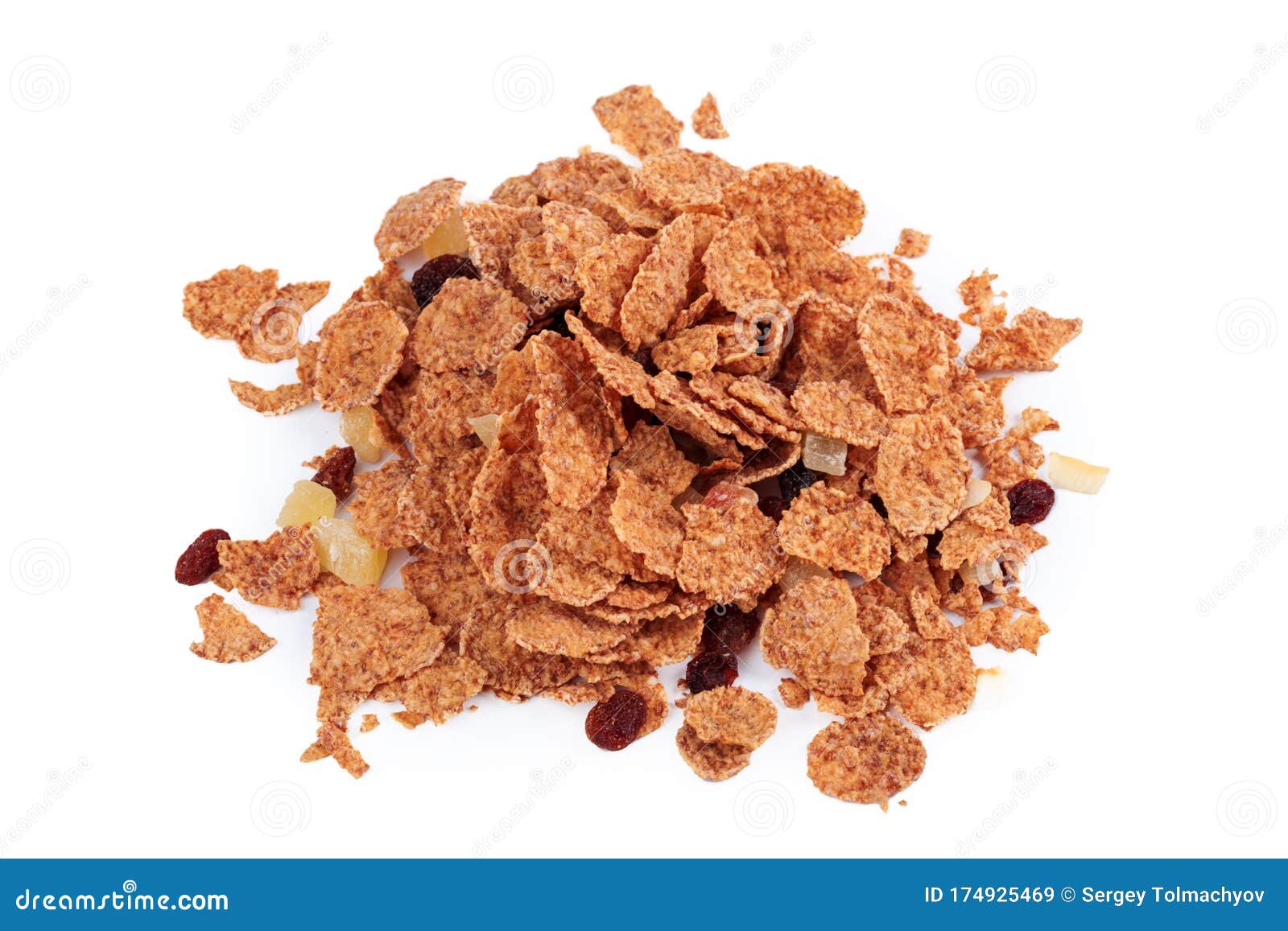 Corn Flakes Assortment Isolated on White Background Stock Image - Image ...