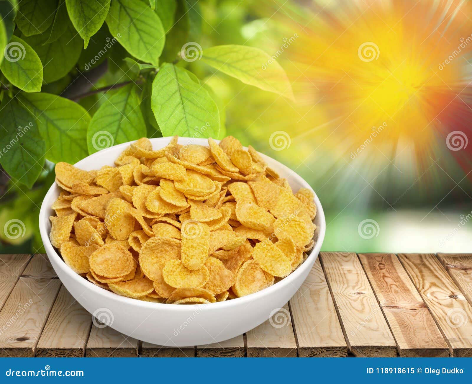 Corn Flakes on Bowl on the Table Stock Image - Image of eating, bowl ...