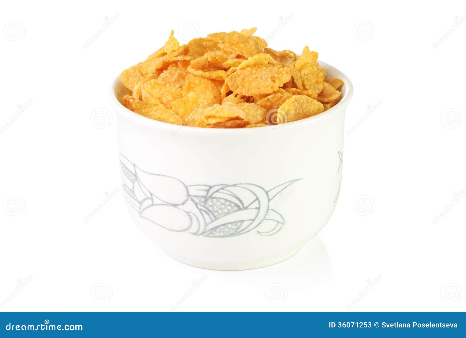 Corn flakes in a bowl stock image. Image of cereal, lifestyle - 36071253