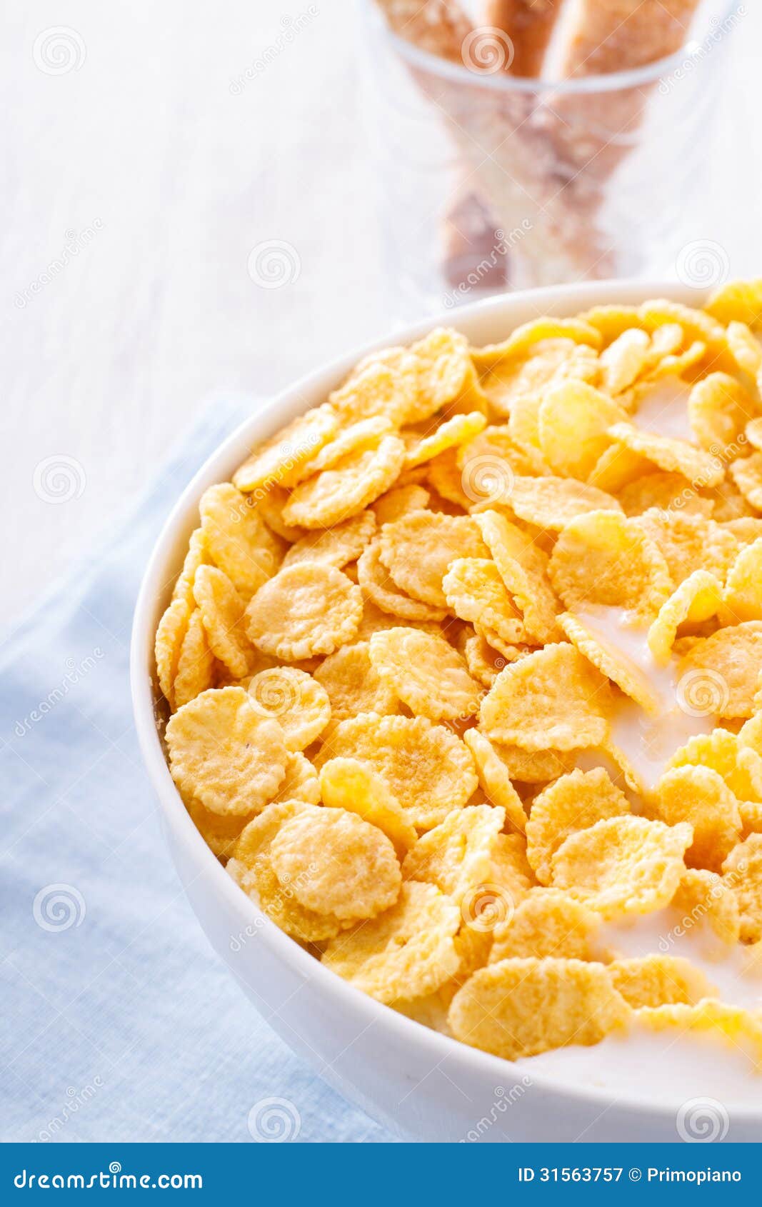 Corn Flakes stock image. Image of meal, flakes, fastfood - 31563757