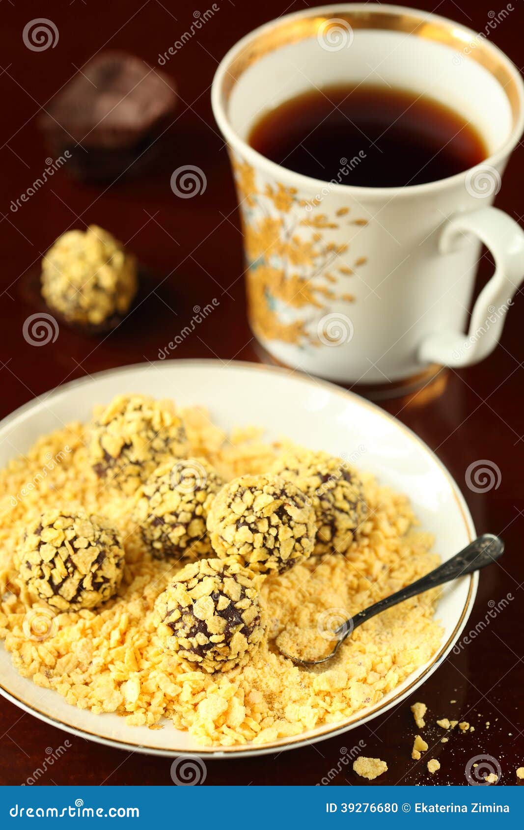 Corn Flakes Chocolate Truffles Stock Photo - Image of healthy ...