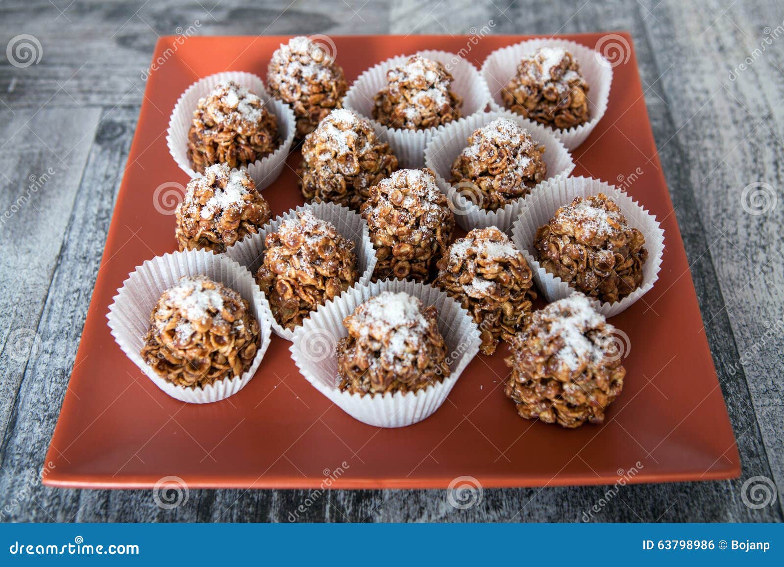 Corn Flakes Dessert stock photo. Image of wholegrain - 63798986