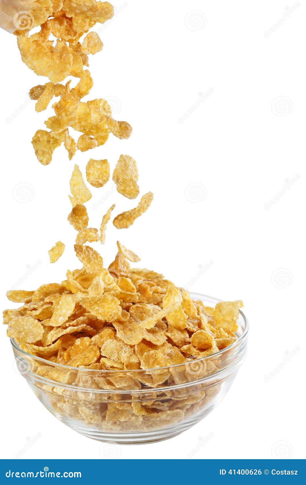 Corn flakes stock photo. Image of crispy, energy, preparation - 41400626
