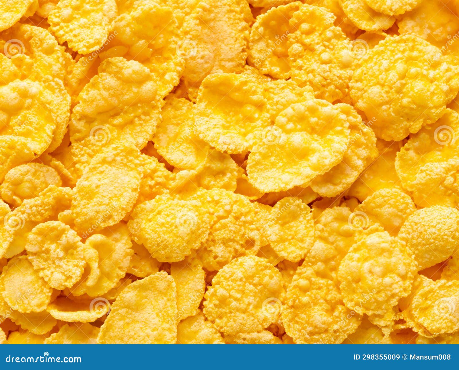 Corn Flakes in the Form of a Close Up Stock Image - Image of meal ...