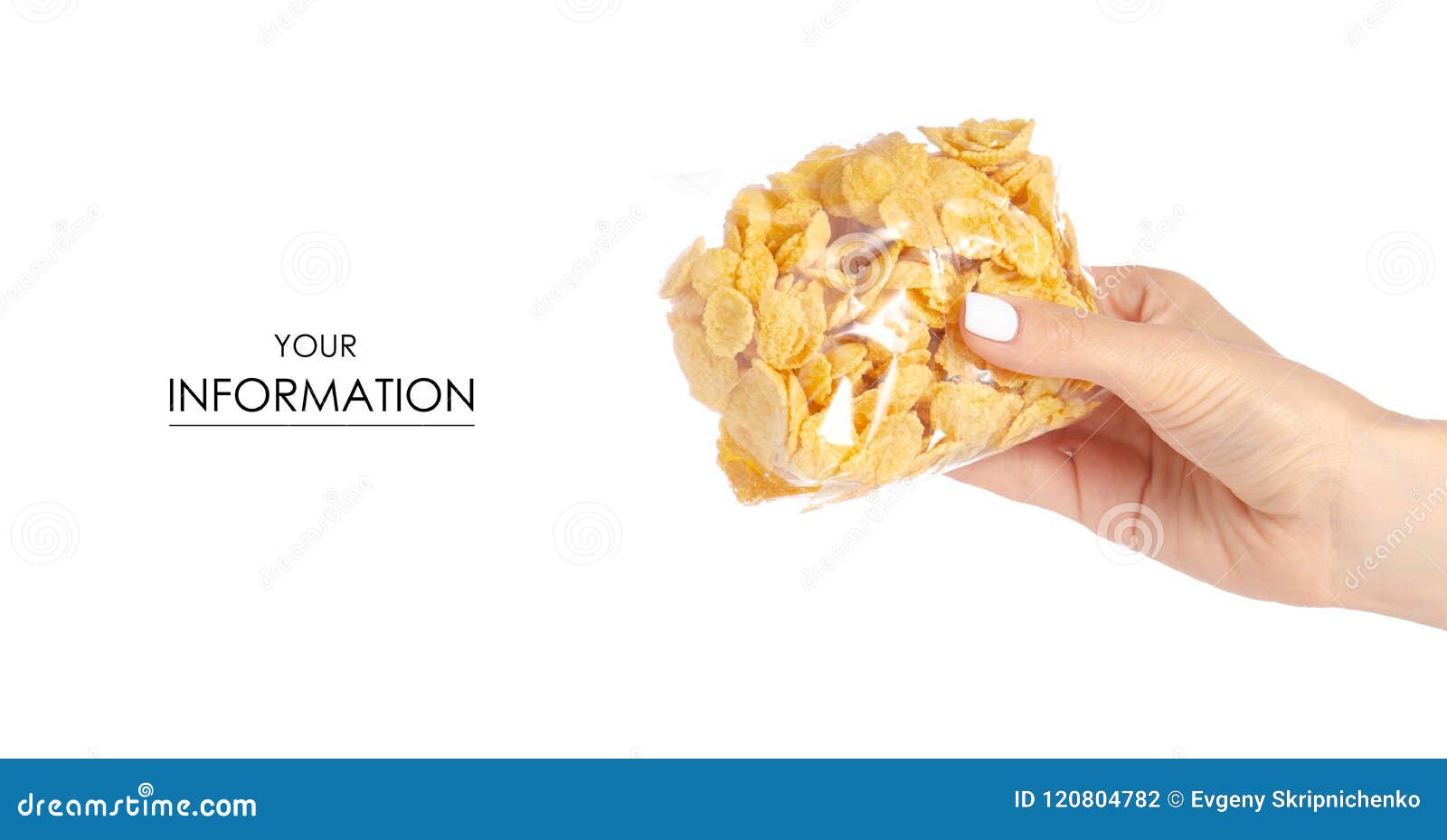 Corn Flakes in Hand Pattern Stock Photo - Image of dinner, drink: 120804782