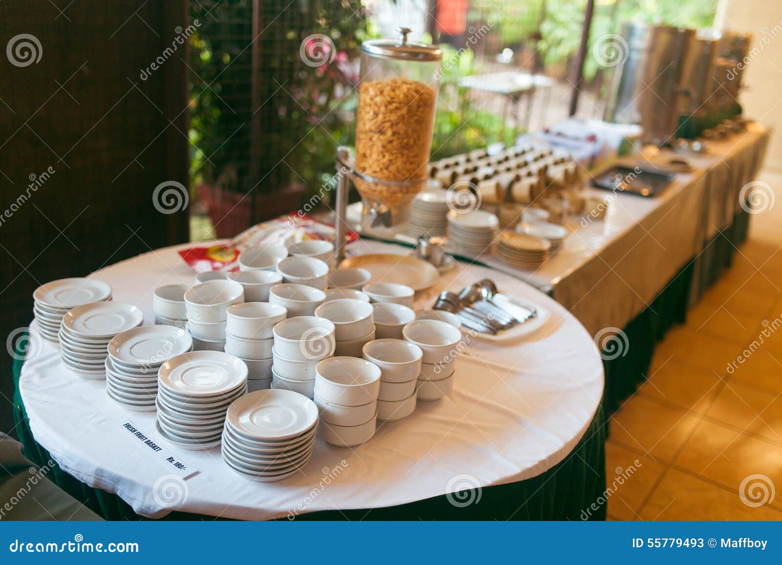 Corn flakes in hotel stock image. Image of morning, eating - 55779493