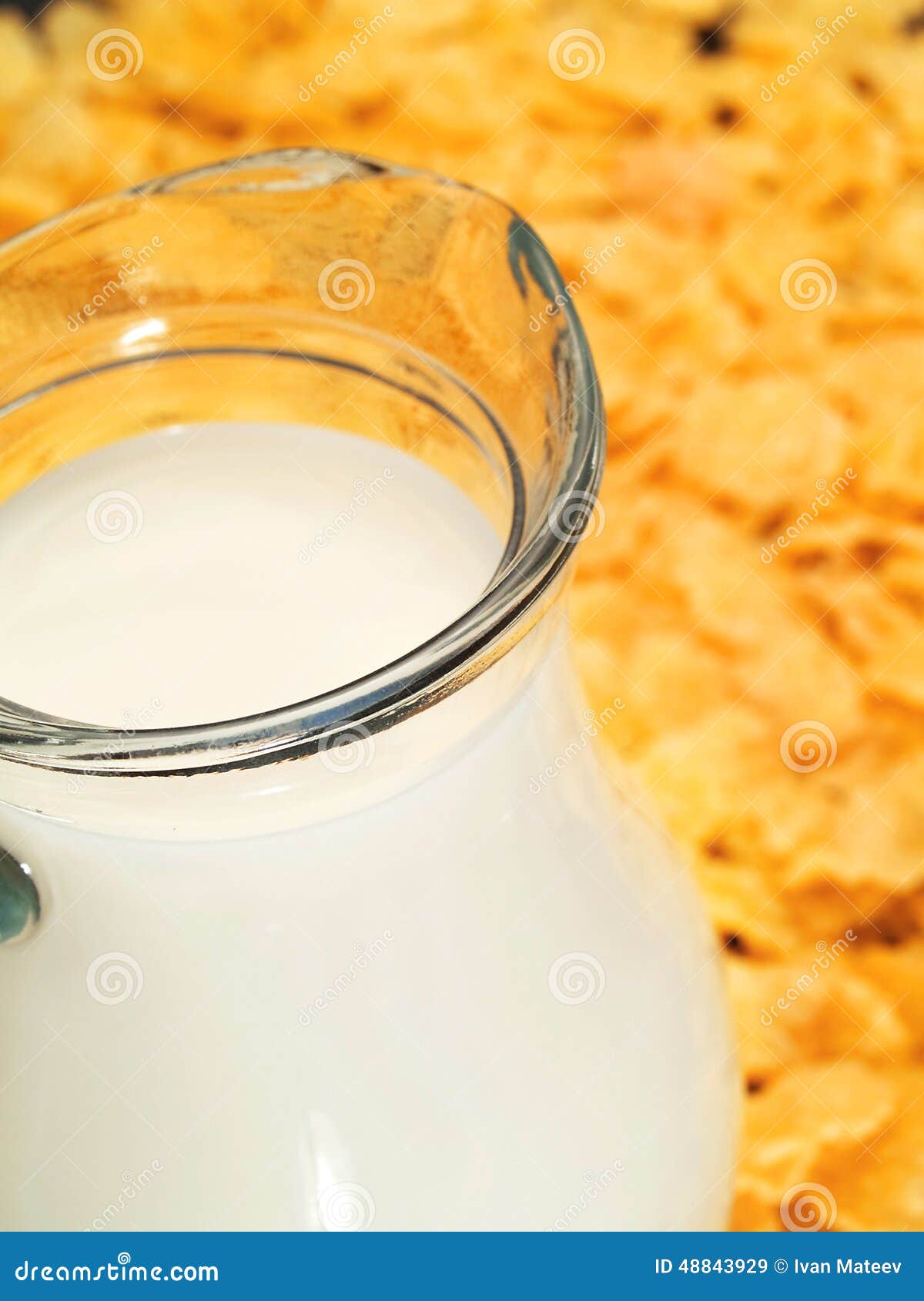 Corn flakes with milk stock image. Image of crop, light - 48843929
