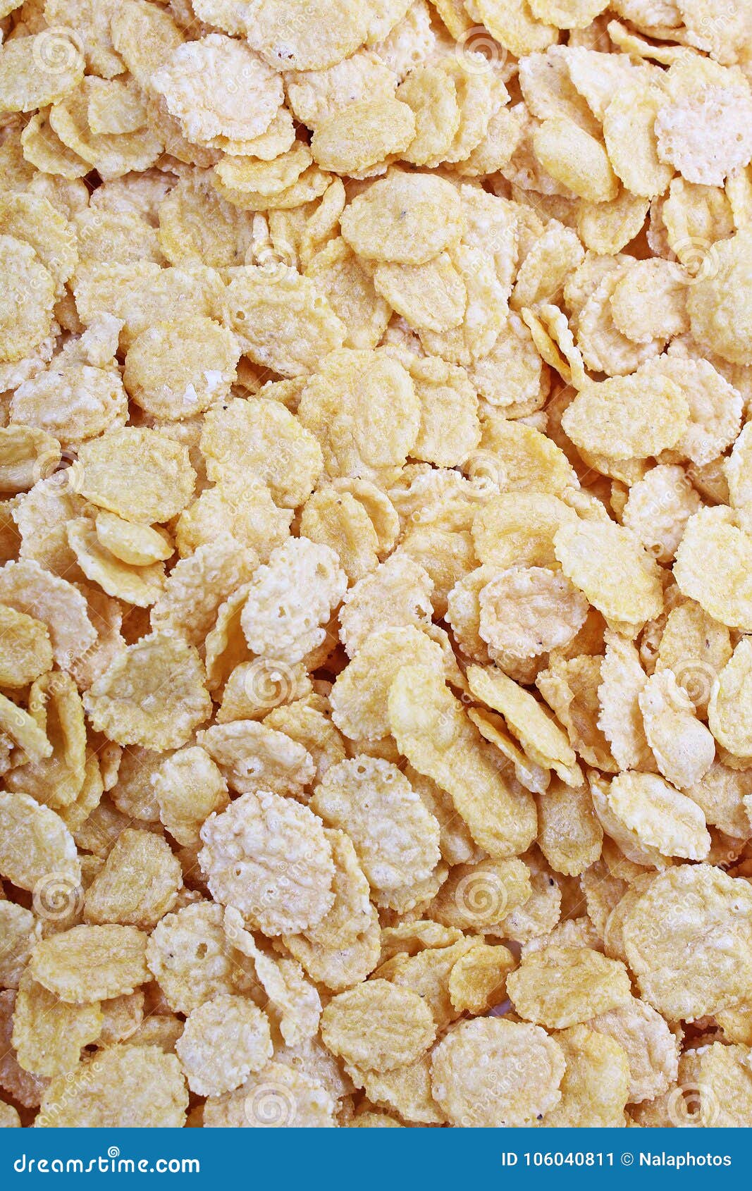 Corn Flakes Texture Closeup Pattern As Background. Breakfast Food Photo ...
