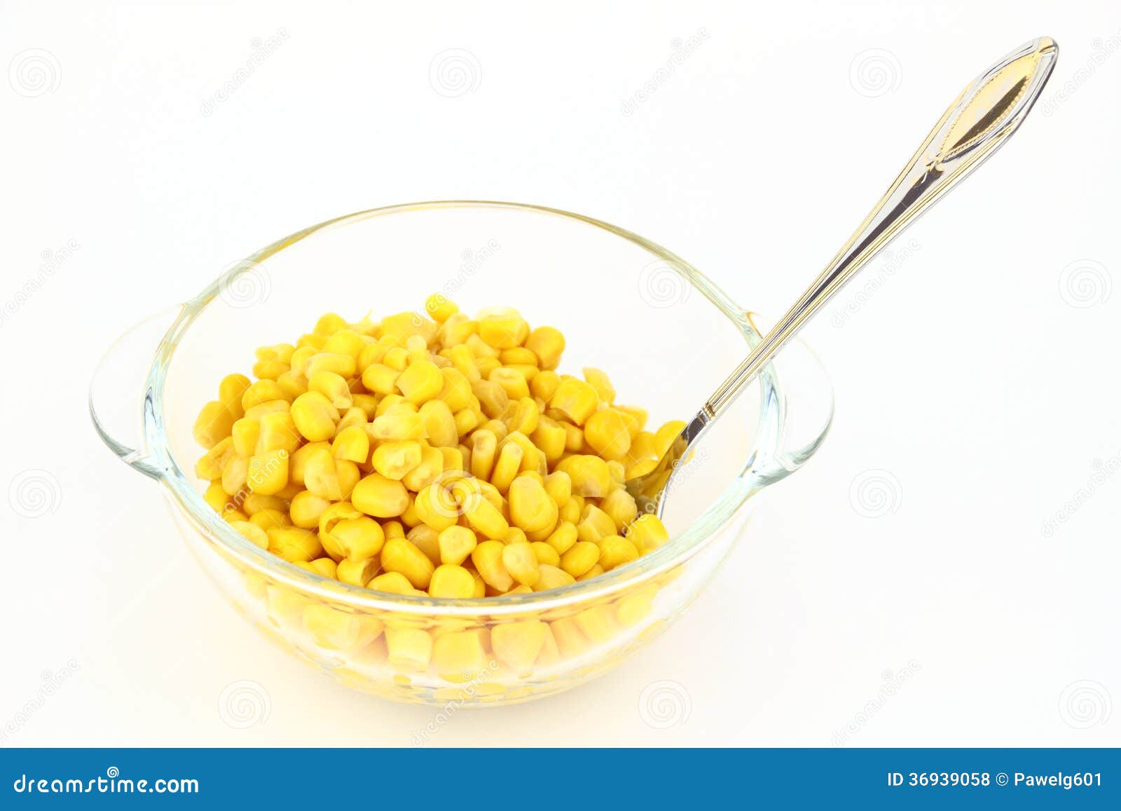The corn in glass dish stock photo. Image of delicious - 36939058
