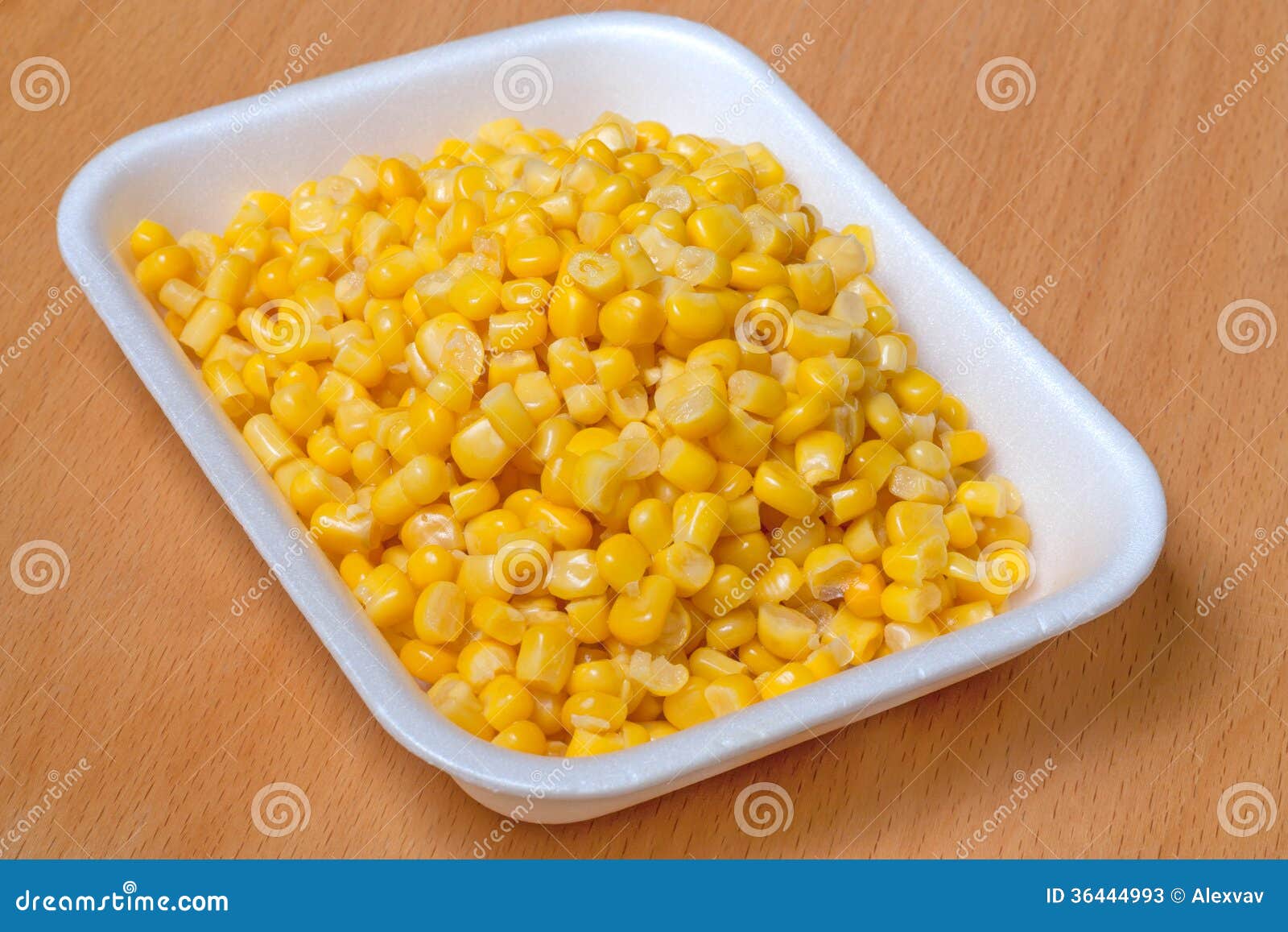 Corn Grain in the Container Stock Image - Image of vegetable ...
