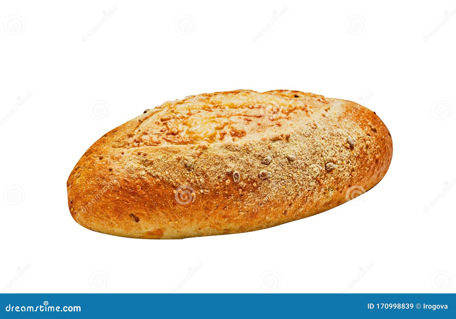 Corn, Grain Yellow Bread, Isolated Stock Image - Image of loaf ...