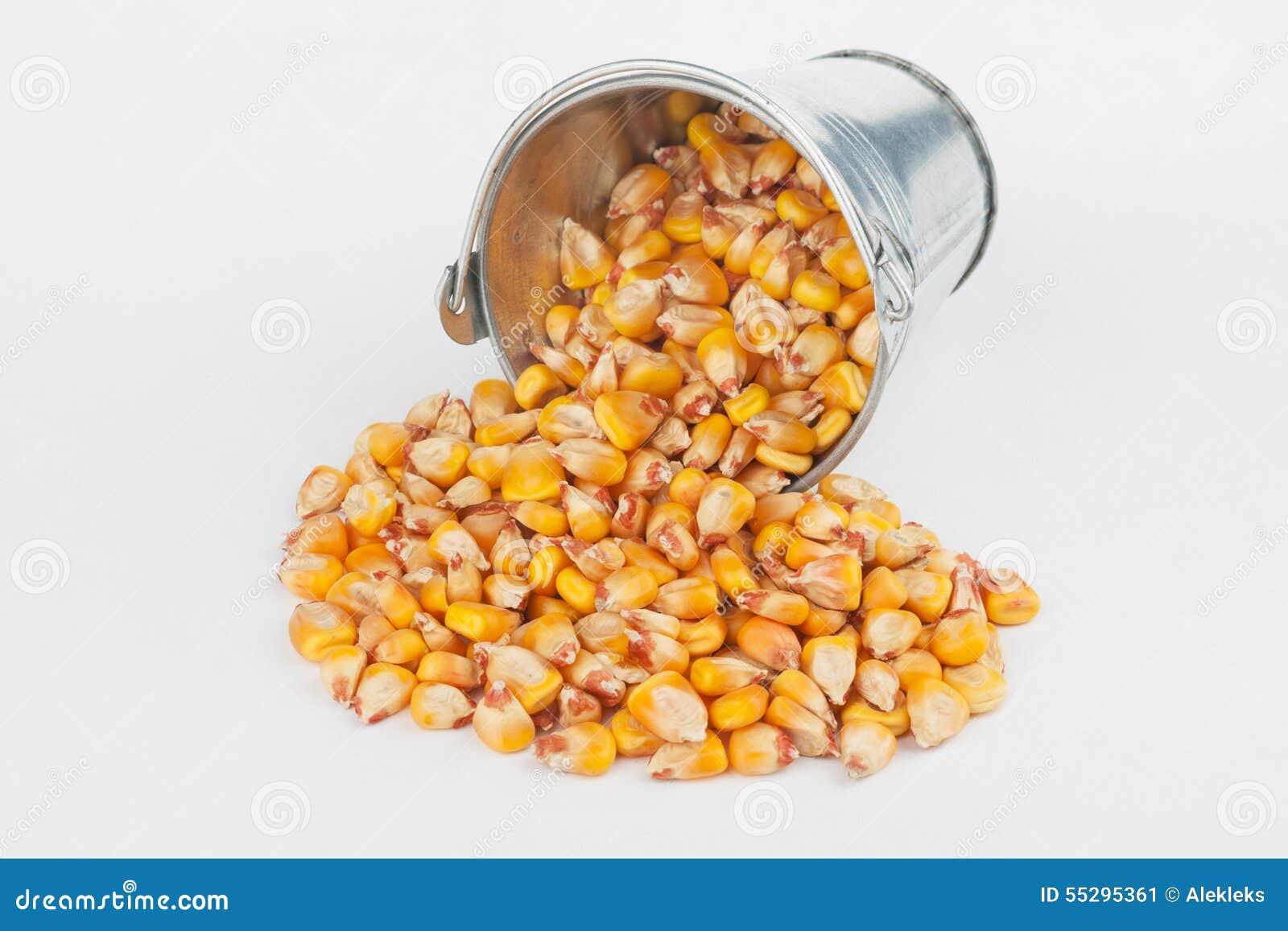 Corn Grains Spilling Out of Bucket Stock Image - Image of heap, fell ...