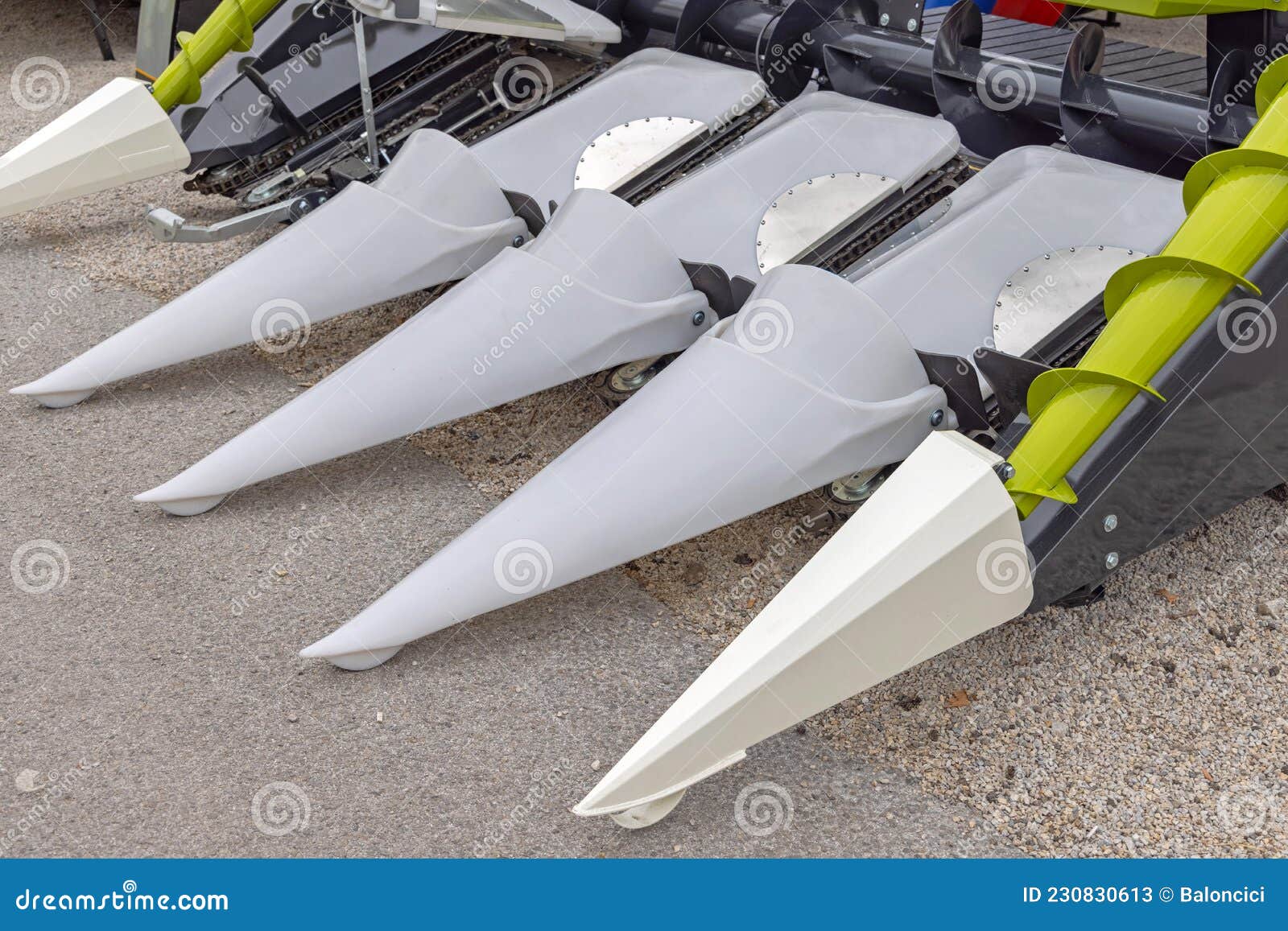Corn Harvester Header stock image. Image of corn, maize - 230830613