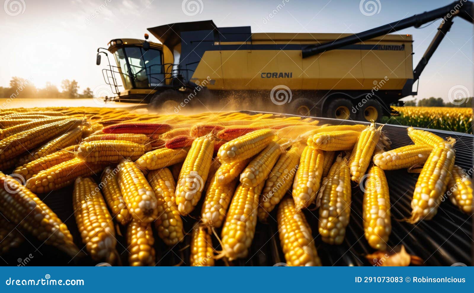 Corn Harvesting. Highly Detailed and Realistic Concept Design ...