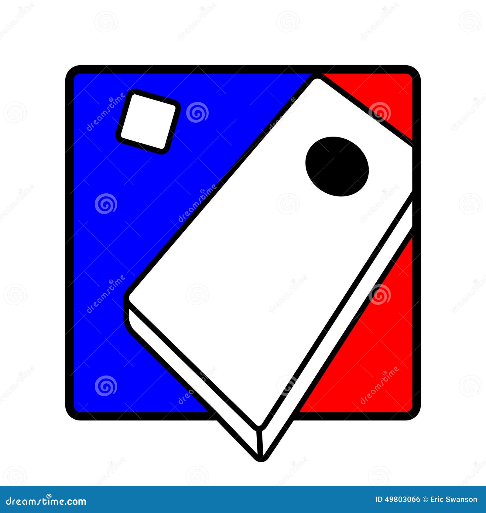 Corn hole icon symbol stock vector. Illustration of symbol - 49803066