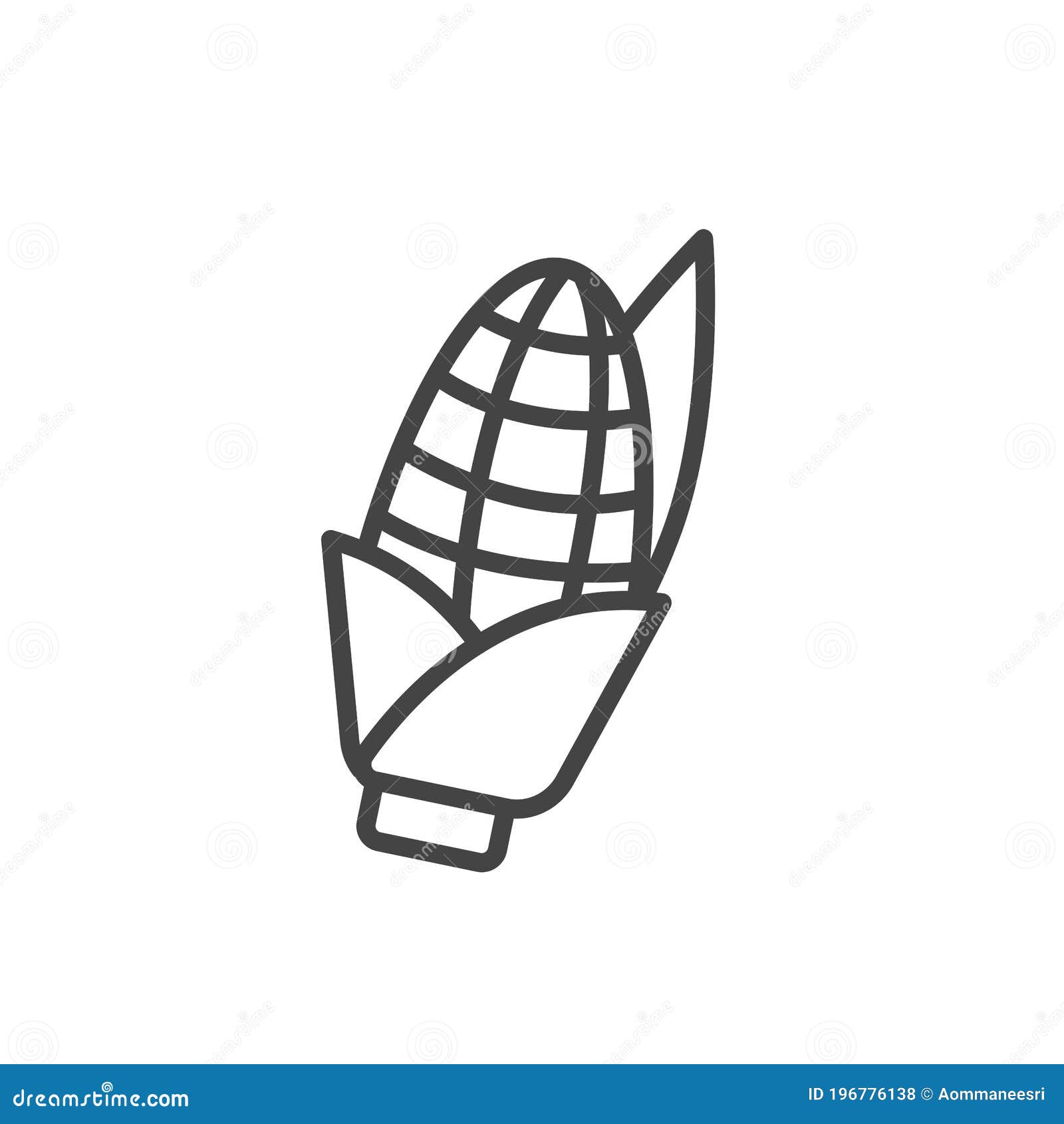 Corn Icon Isolated. Agriculture Concept Modern Outline on White ...