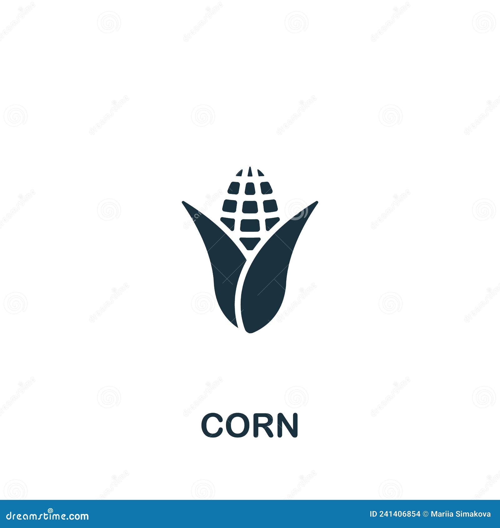 Corn Icon. Monochrome Simple Corn Icon for Templates, Web Design and ...