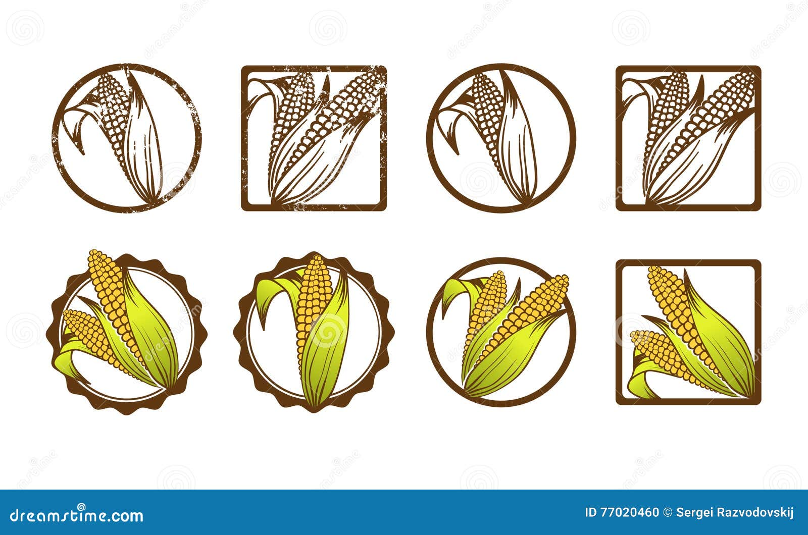 Corn Icon In Black Style Isolated On White Background. Corn Symb ...