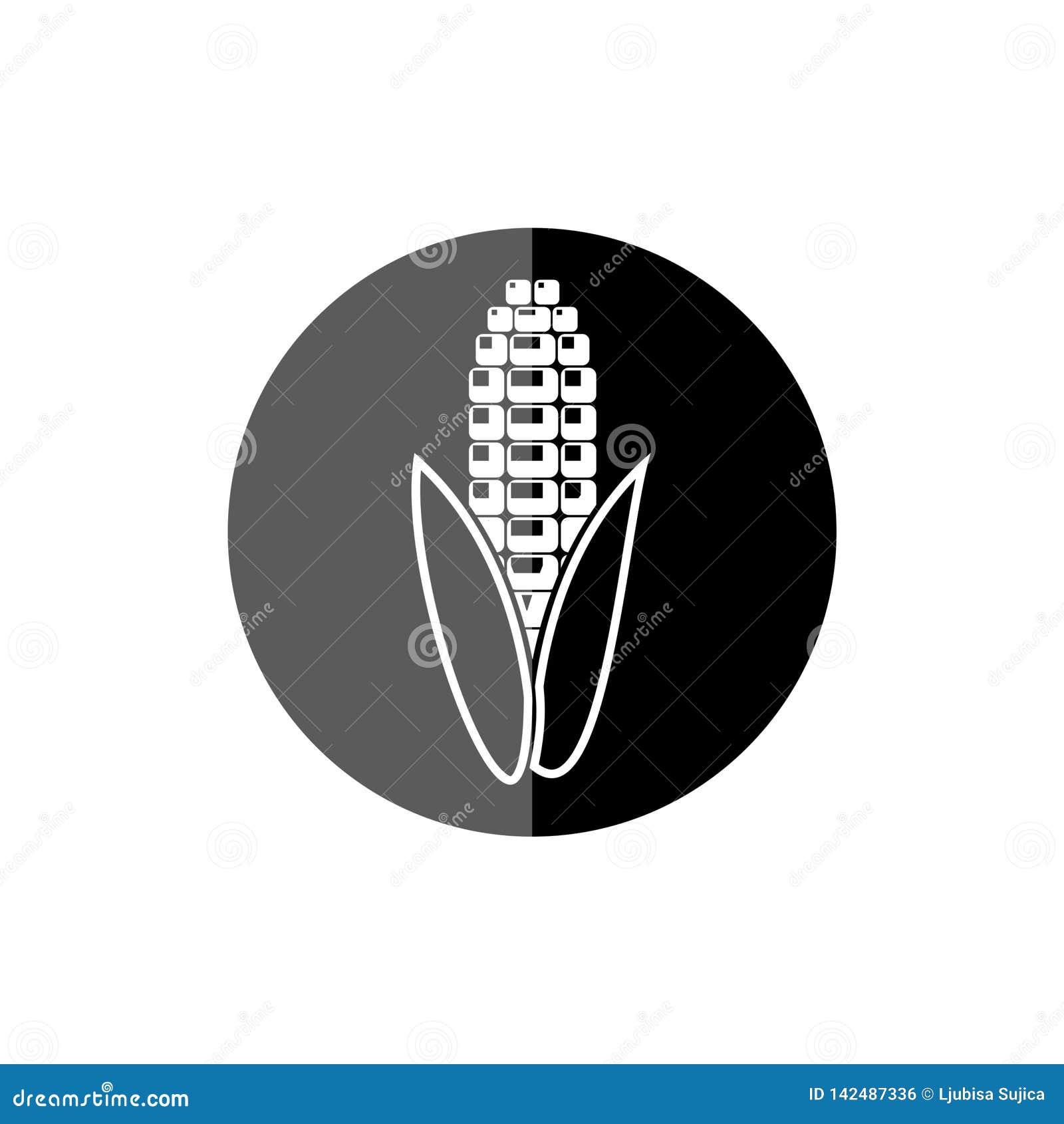 Corn icon or symbol stock vector. Illustration of healthy - 142487336