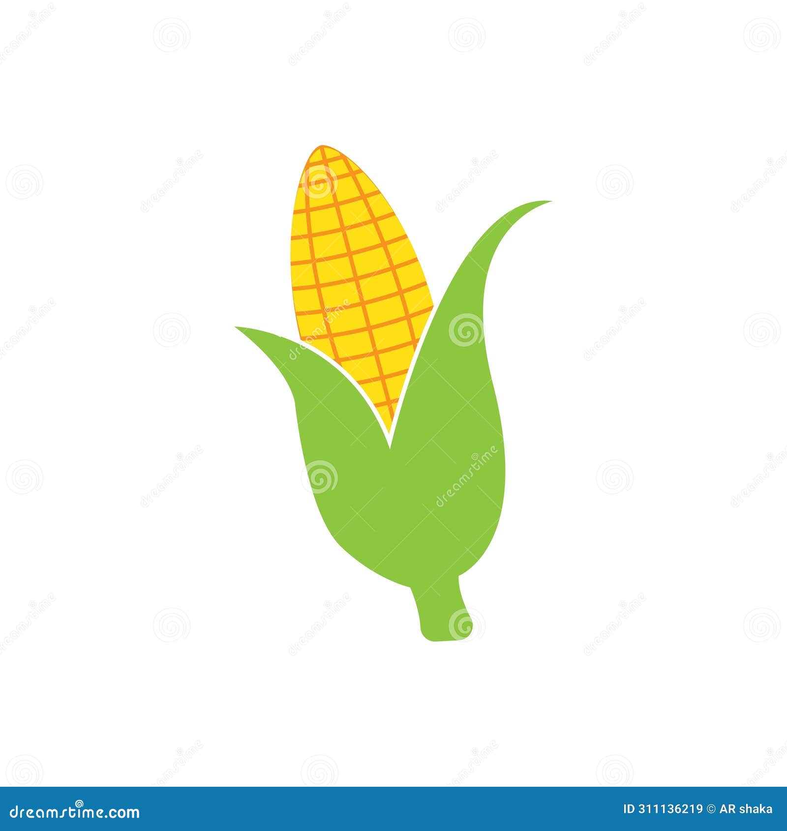 Corn Icon Vector Illustration Logo Design Stock Vector - Illustration ...