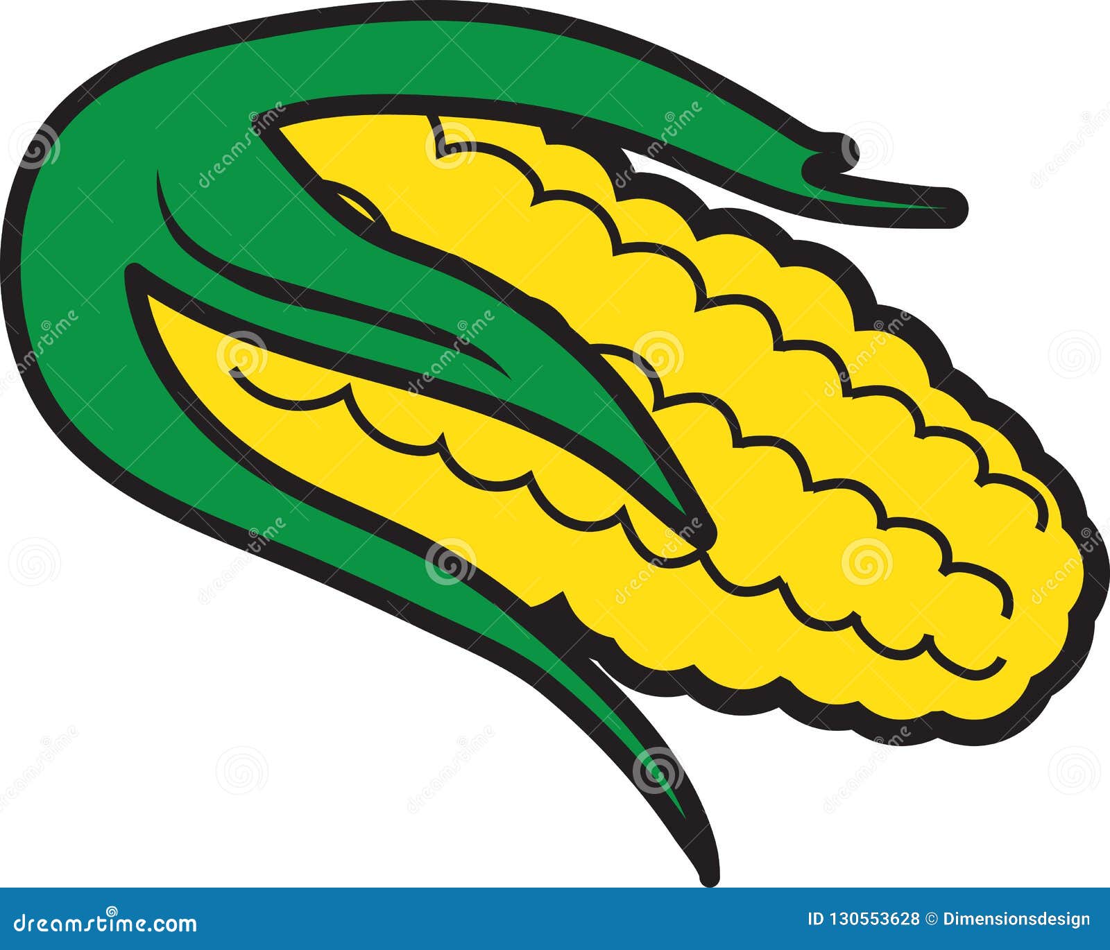 Colorful Corn icon stock vector. Illustration of graphic - 130553628