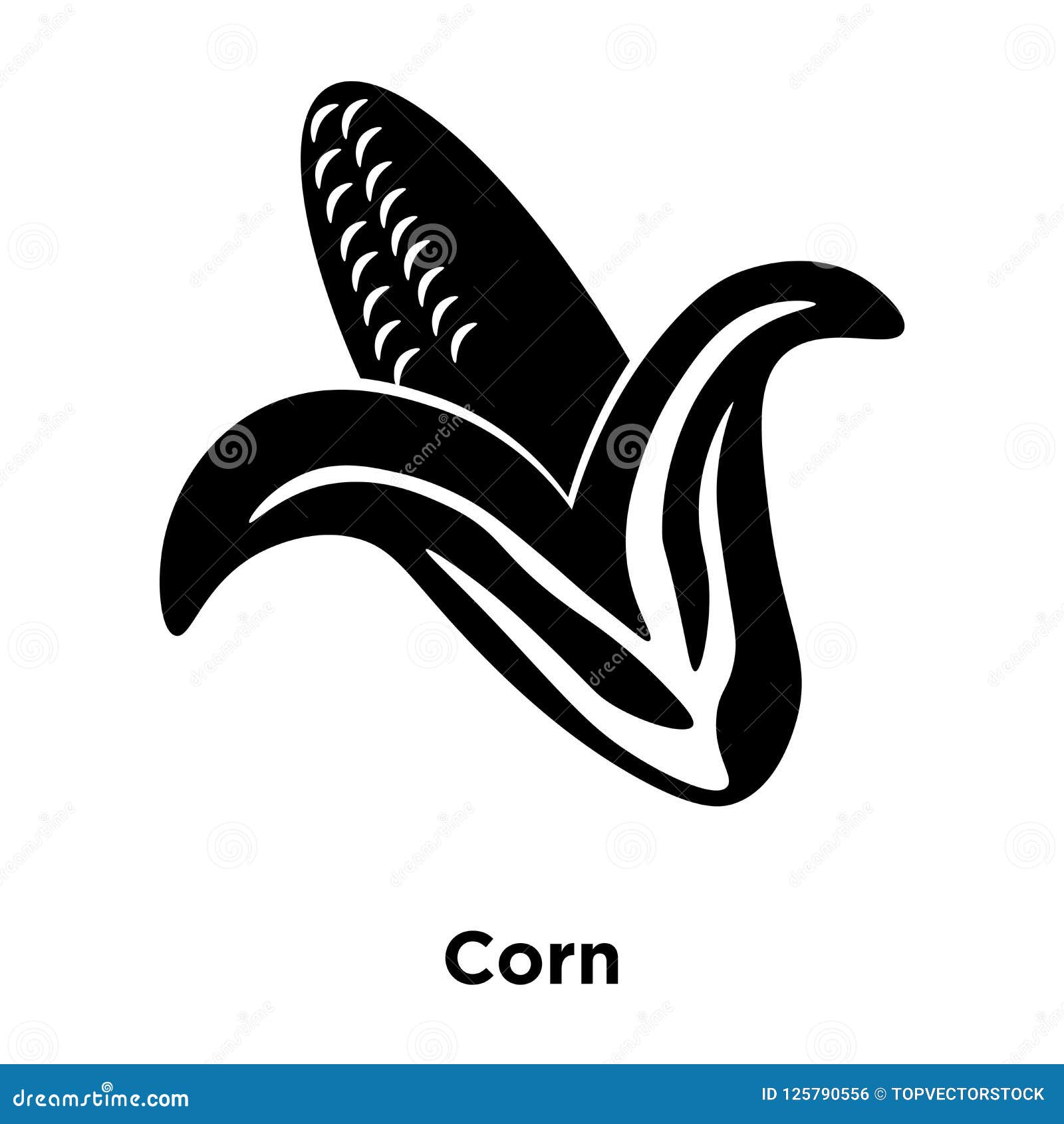 Corn Icon Vector Isolated on White Background, Logo Concept of C Stock ...