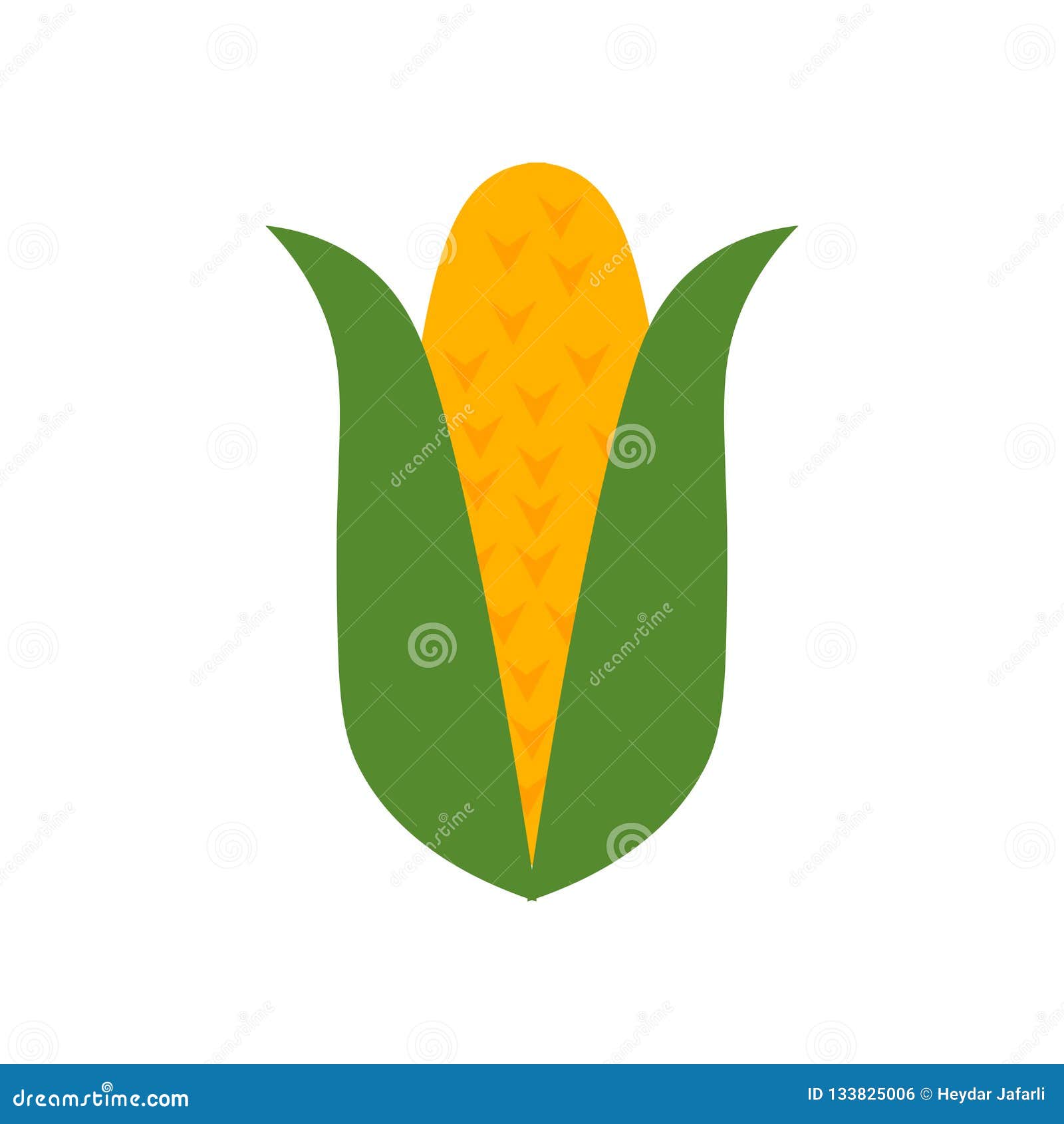 Corn Icon Vector Sign and Symbol Isolated on White Background, Corn ...