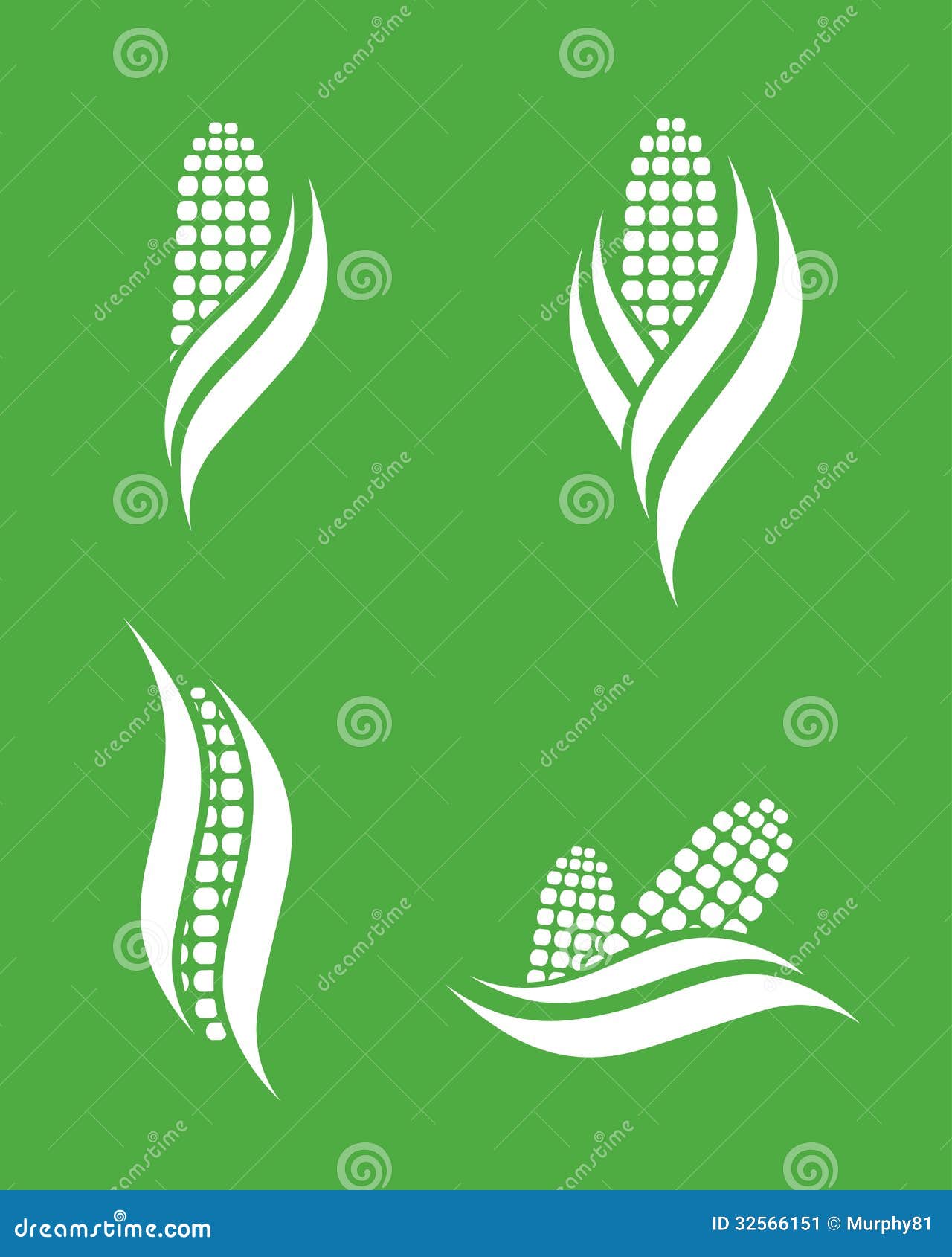 Corn icons stock vector. Illustration of thanksgiving - 32566151