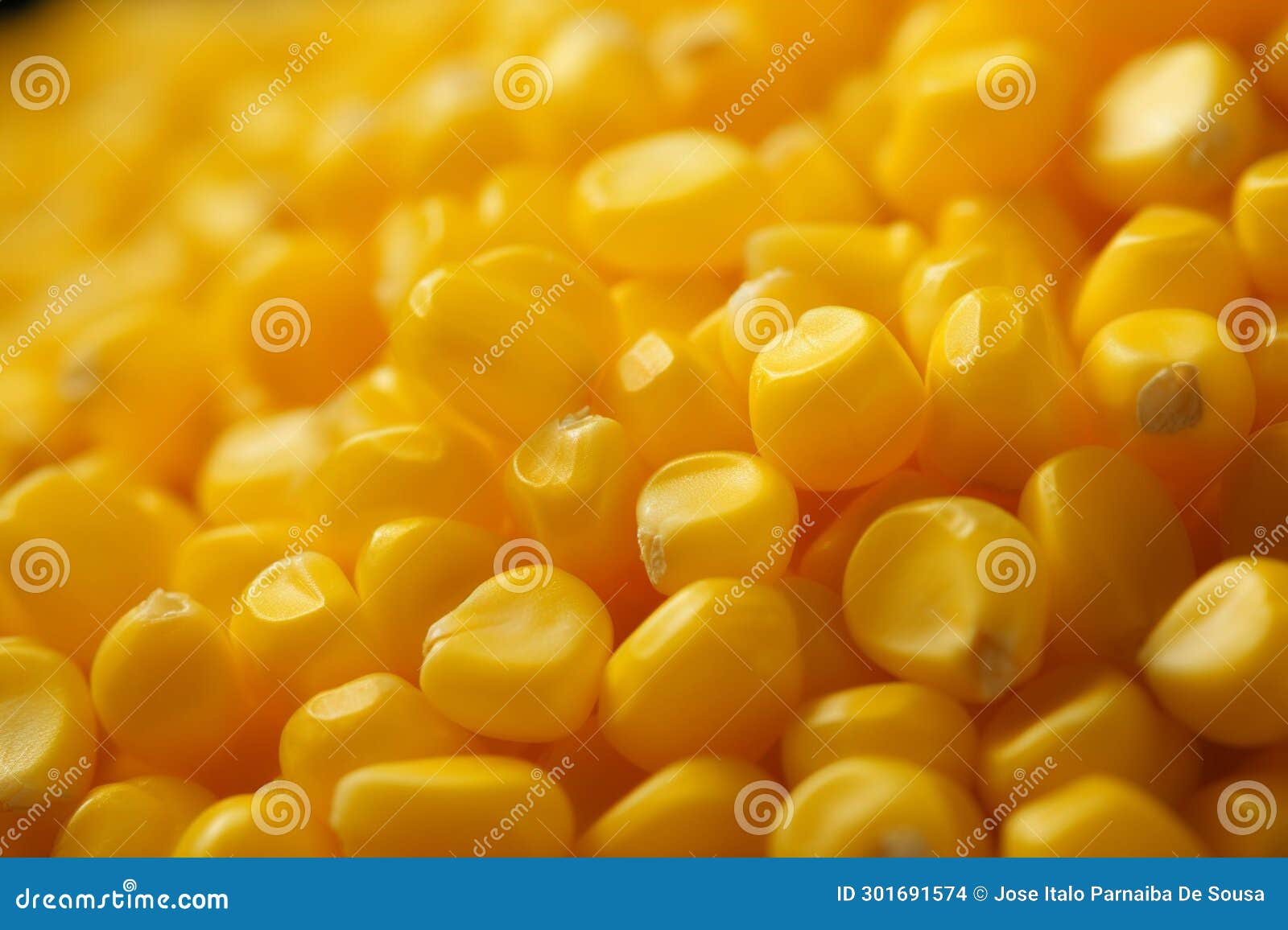 Corn Kernels Closeup Highlighting the Texture Stock Illustration ...