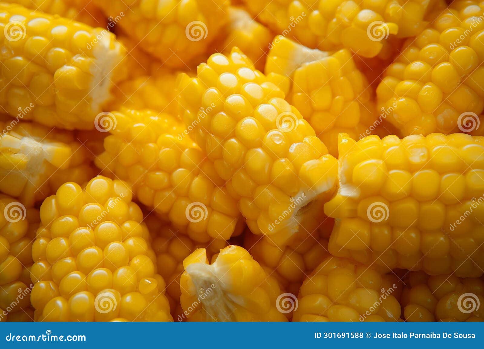 Corn Kernels Closeup Highlighting the Texture Stock Illustration ...
