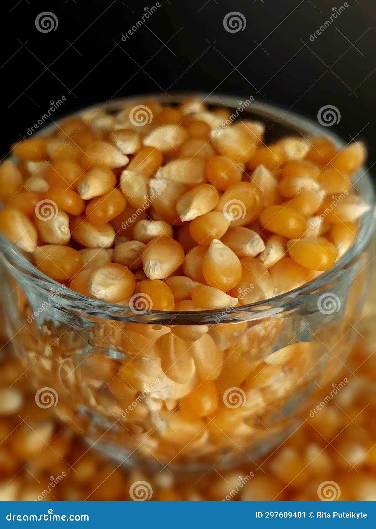 Corn kernels stock image. Image of corns, closeup, unpopped - 297609401