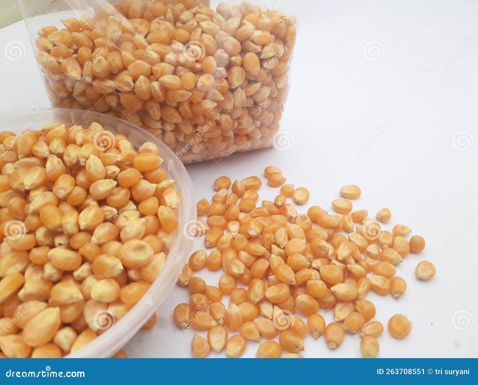 Corn Kernels that Have Been Separated from the Stalks Stock Image ...