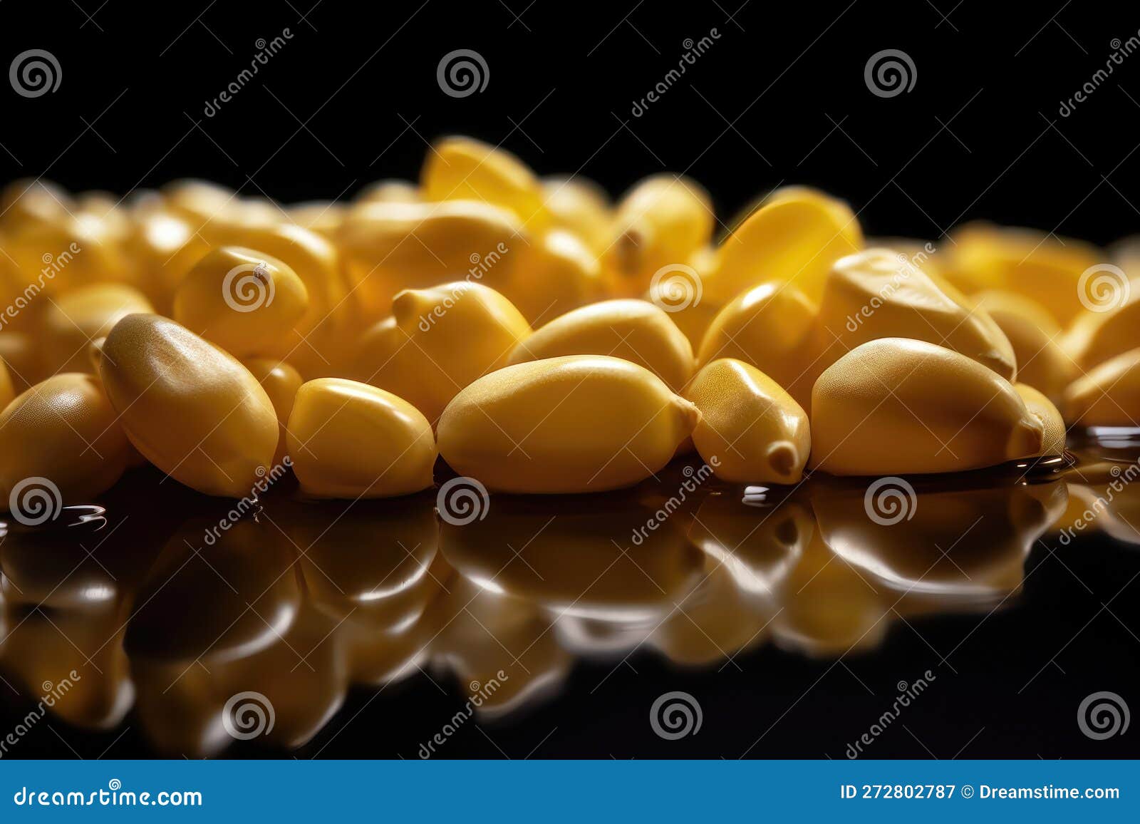 Corn Kernels, Seeds, Grains, Texture Seamless Pattern Design. Fresh ...