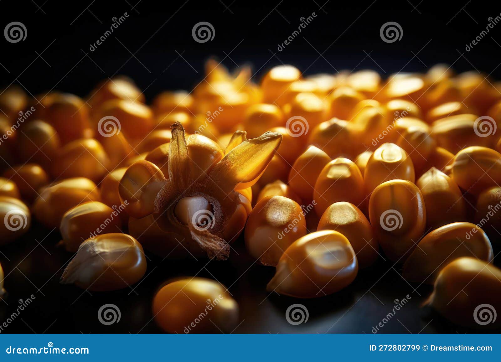 Corn Kernels, Seeds, Grains, Texture Seamless Pattern Design. Fresh ...