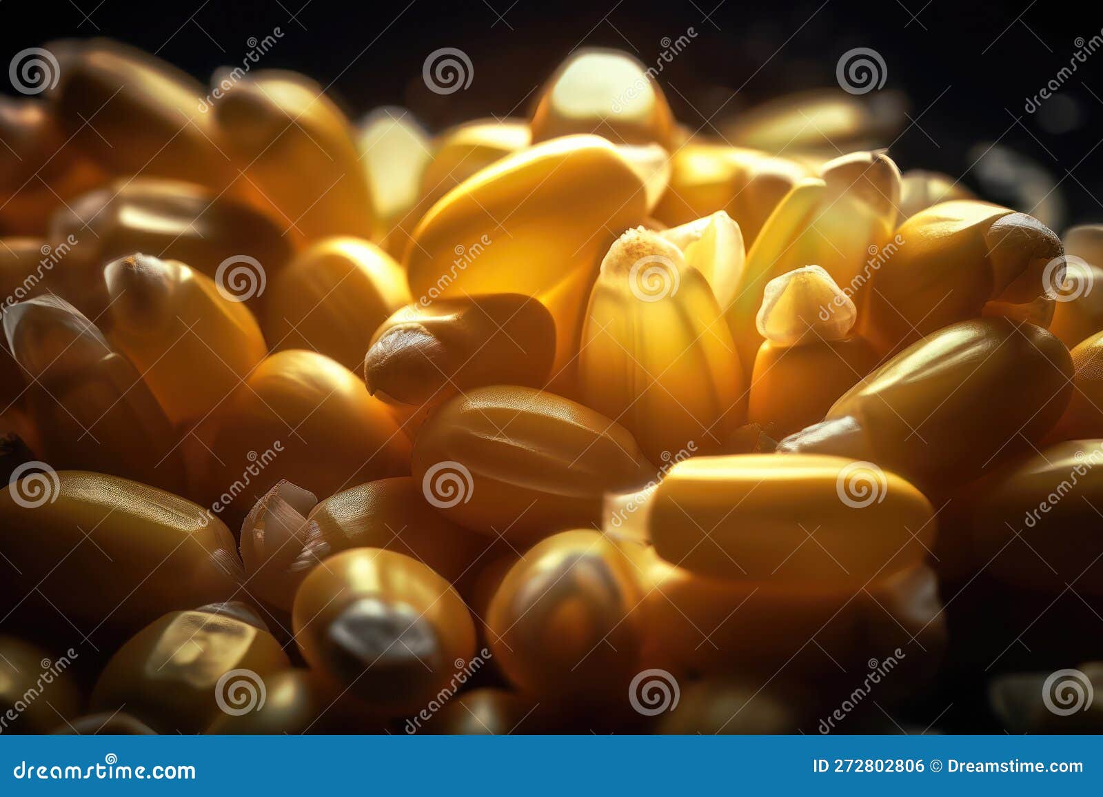 Corn Kernels, Seeds, Grains, Texture Seamless Pattern Design. Fresh ...