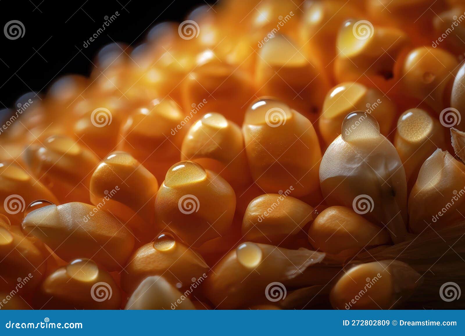 Corn Kernels, Seeds, Grains, Texture Seamless Pattern Design. Fresh ...