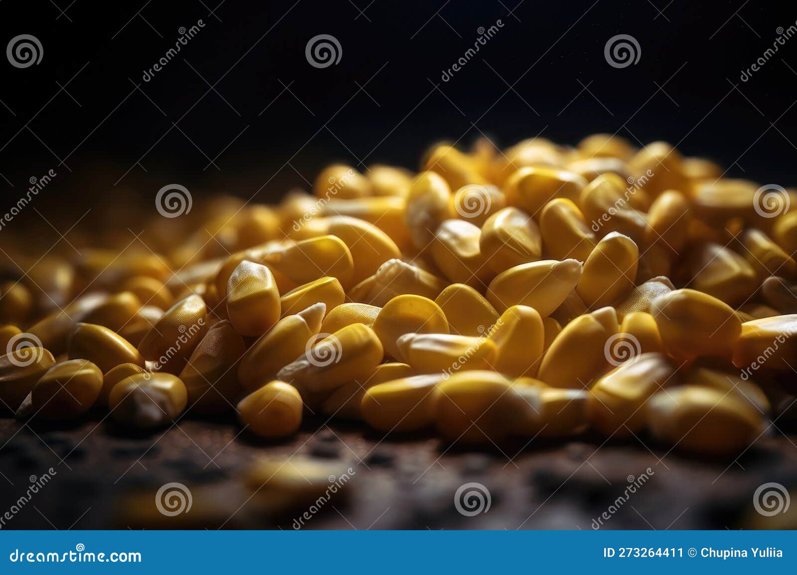 Corn Kernels, Seeds, Grains, Texture Seamless Pattern Design. Fresh ...