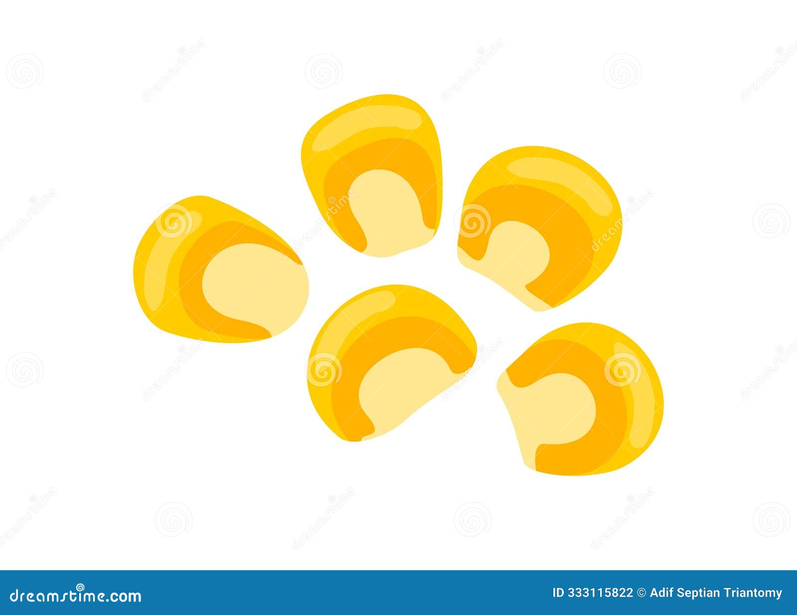 Corn Kernels. Simple Flat Illustration. | CartoonDealer.com #333115822