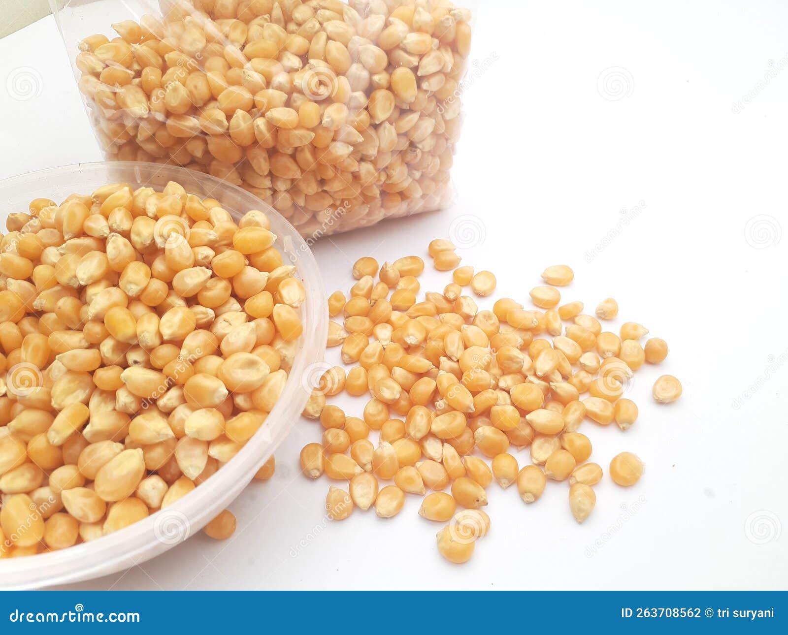 Corn Kernels are Used To Pop Corn or As Corn Soup Etc Stock Photo ...