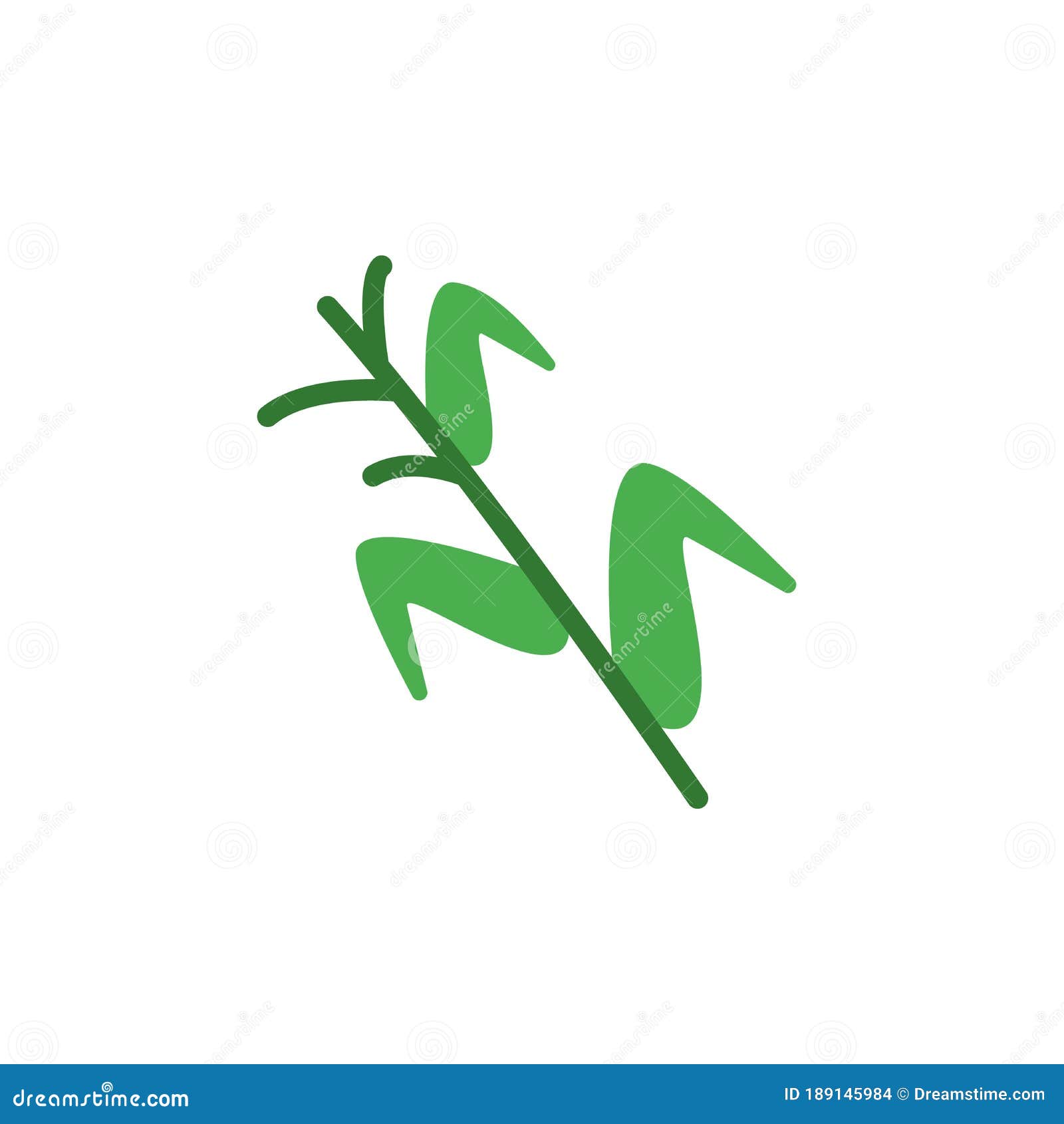 Corn Leaf Icon. Simple Color Vector Elements of Botanicals Icons for Ui ...