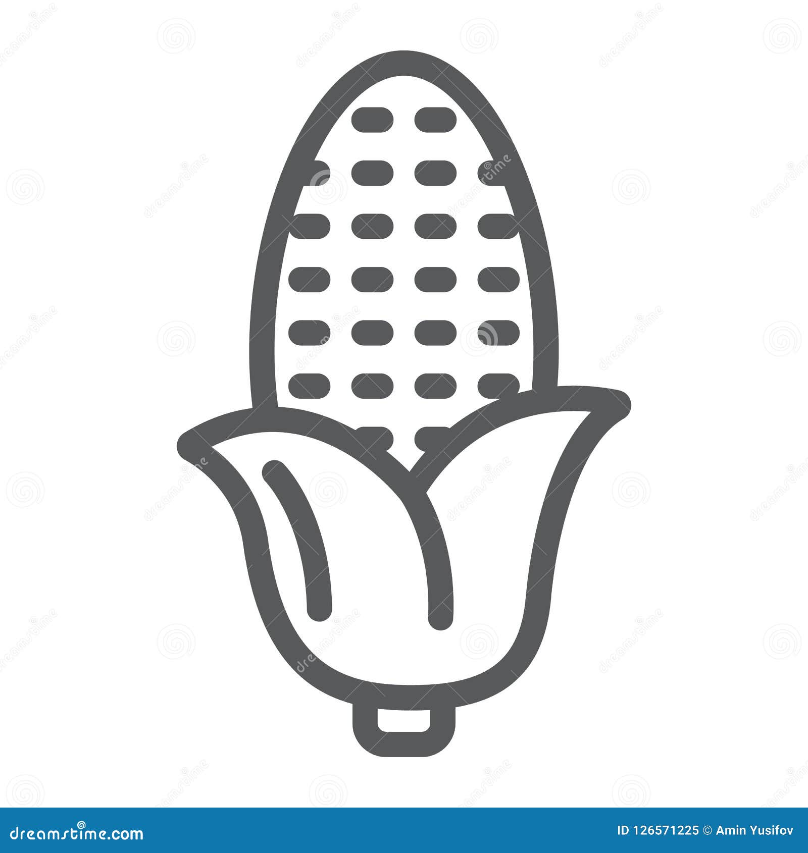Corn Icon In Black Style Isolated On White Background. Corn Symb ...