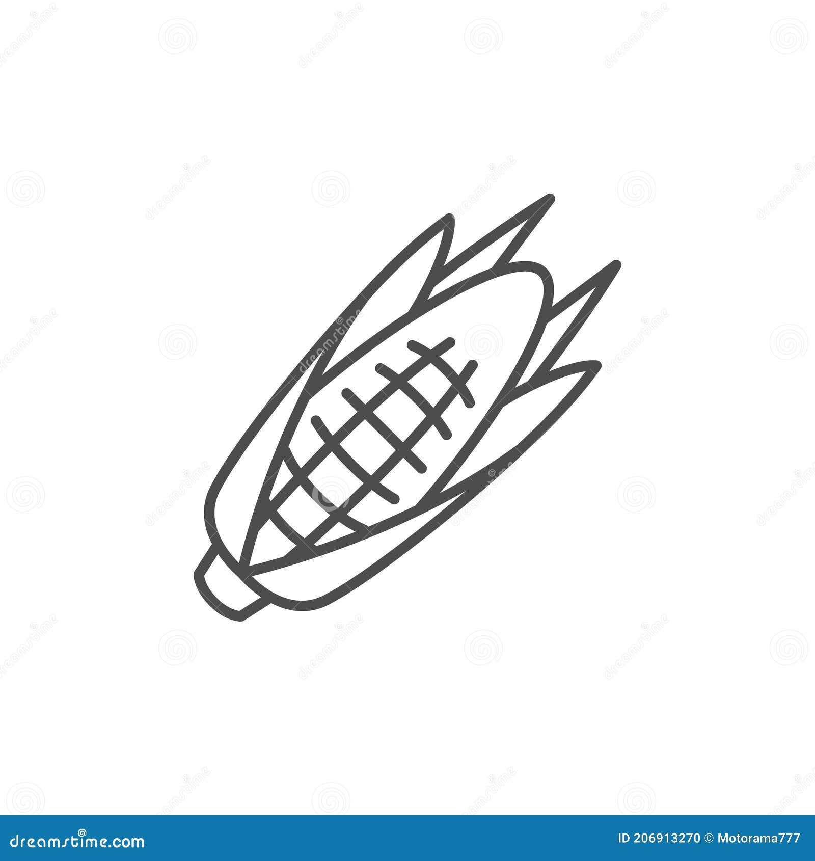 Corn Line Icon In A Simple Style. Vector Sign In A Simple Style ...
