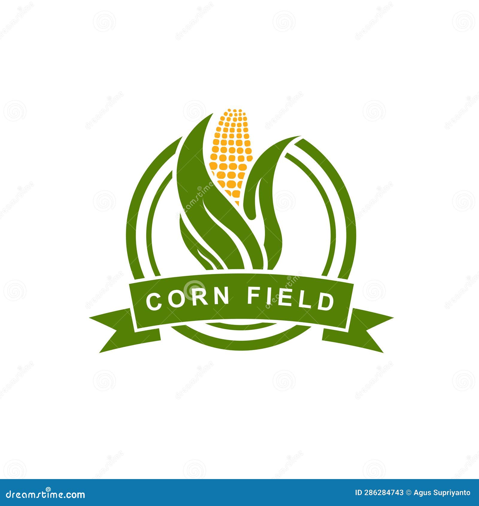 Corn Logo Design Template Vector Stock Illustration - Illustration of ...